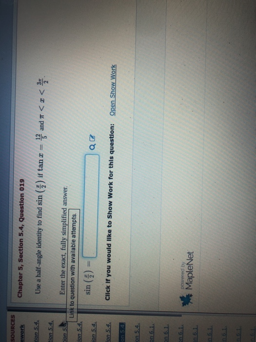Solved Sources Ework Chapter 5 Section 5 4 Question 019