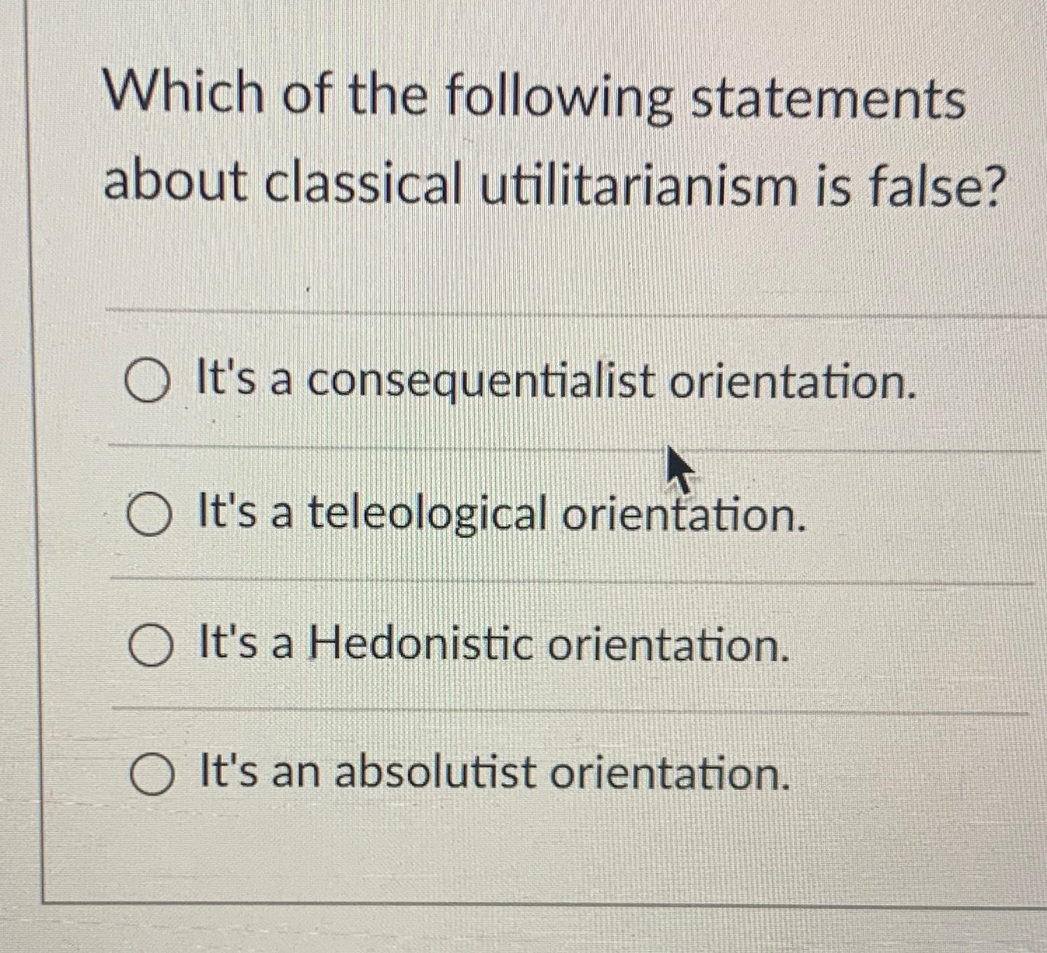 Solved Which of the following statements about classical | Chegg.com