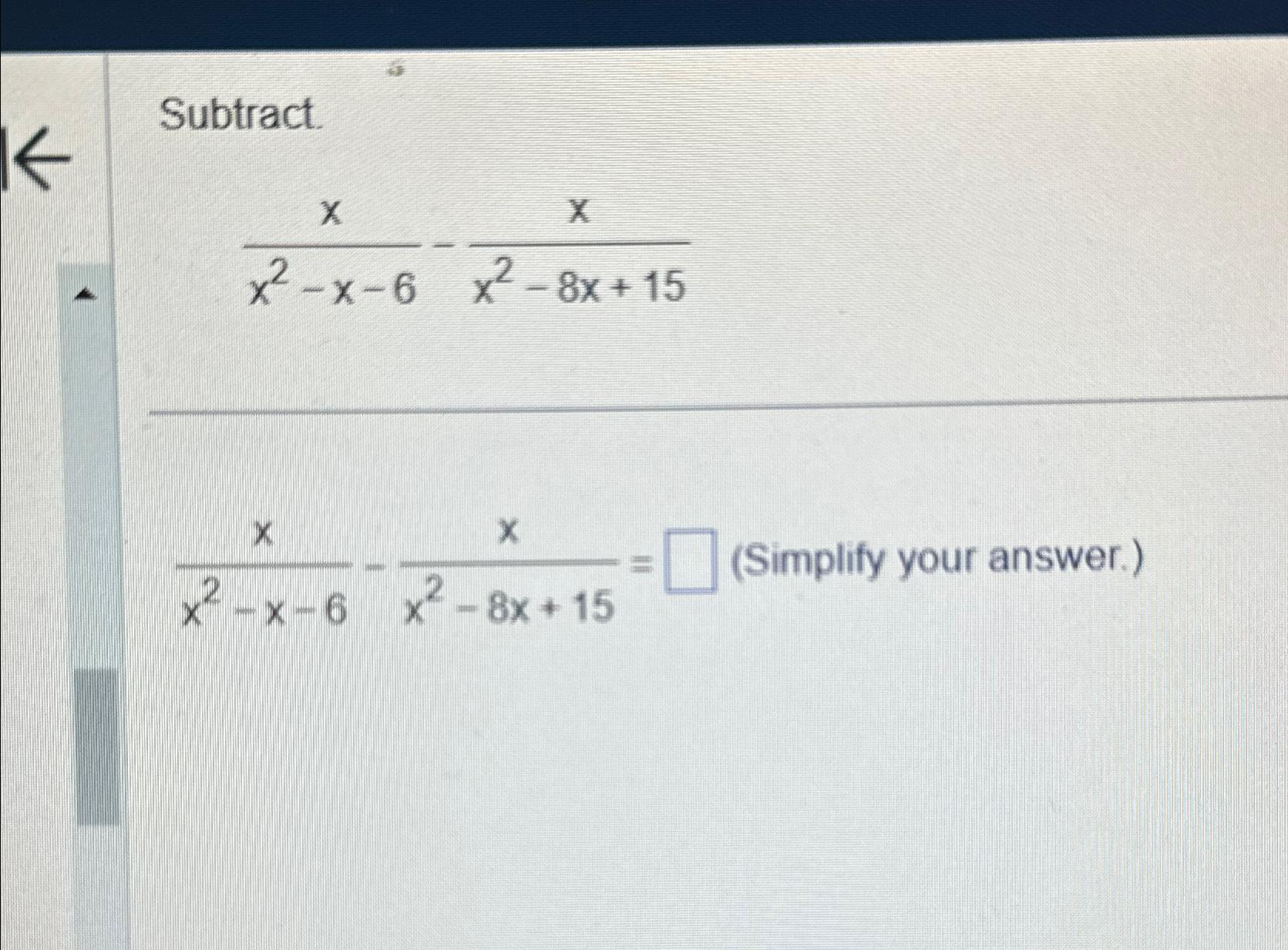 Solved Question | Chegg.com