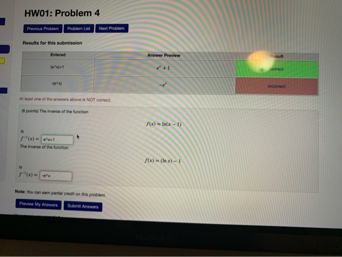 Solved HW01: Problem 4 Previous Problem Problem List Next | Chegg.com