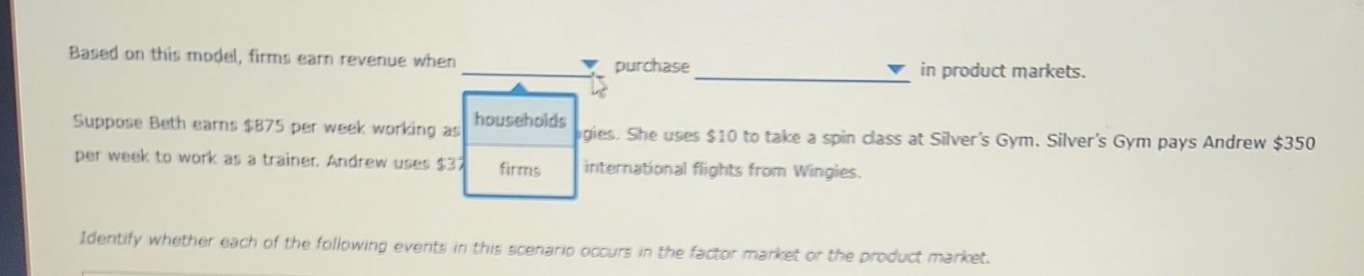 Solved The following diagram presents a circular-flow model | Chegg.com