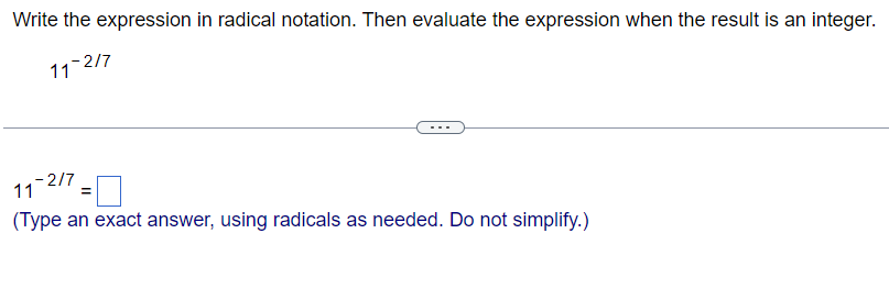 Solved Write the expression in radical notation. Then | Chegg.com