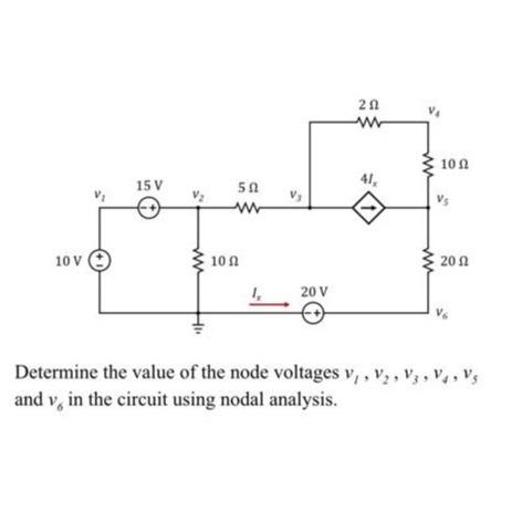 Solved Determine the value of the node voltages | Chegg.com