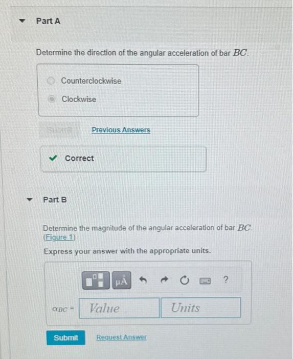 Solved Determine the direction of the angular acceleration | Chegg.com
