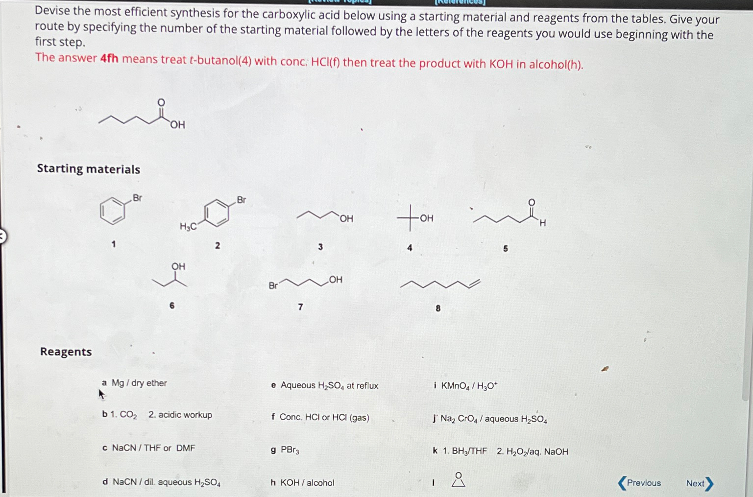 Solved Devise the most efficient synthesis for the | Chegg.com