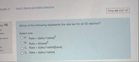 Solved 50 ﻿MH VITopic B: Alkenet and Addition ReactionsTime | Chegg.com