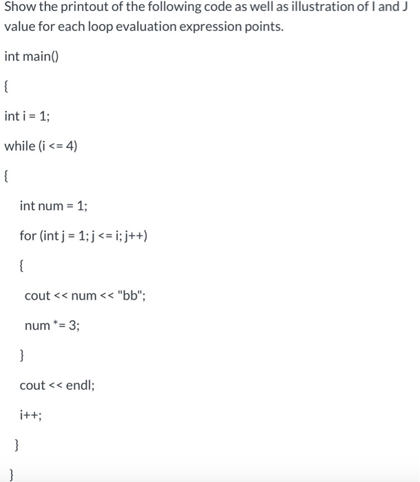 Solved Show The Printout Of The Following Code As Well As 