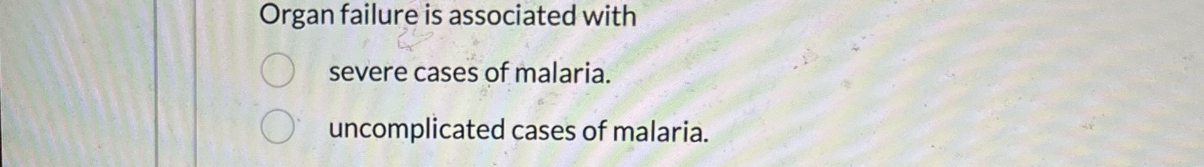 Solved Organ failure is associated withsevere cases of | Chegg.com