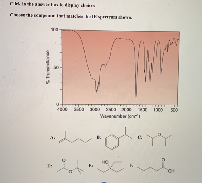 Solved Click in the answer box to display choices. Choose | Chegg.com