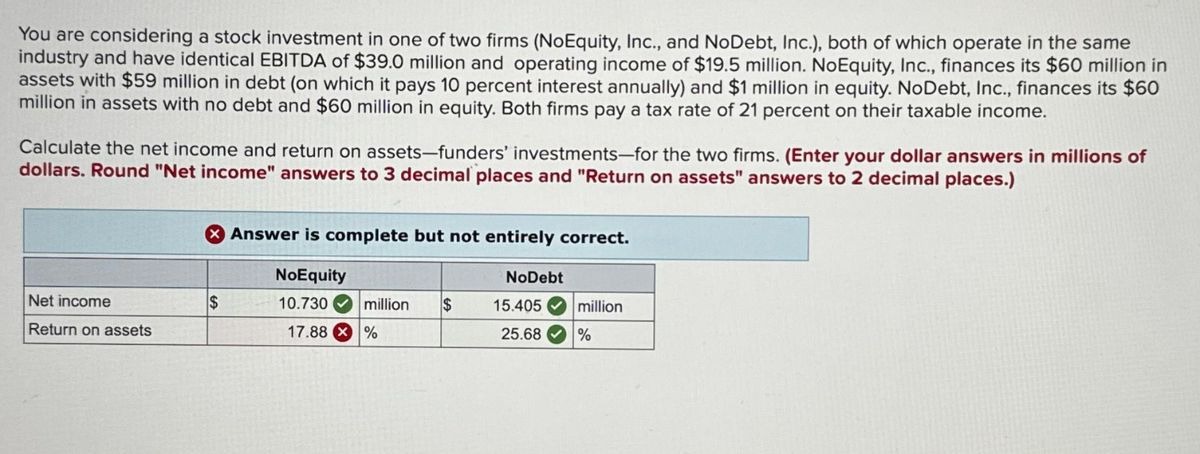 Solved You are considering a stock investment in one of two | Chegg.com