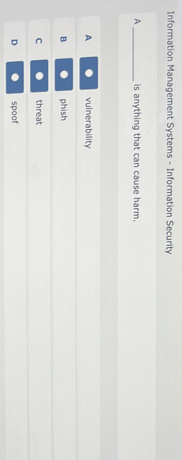 Solved Information Management Systems - ﻿Information | Chegg.com