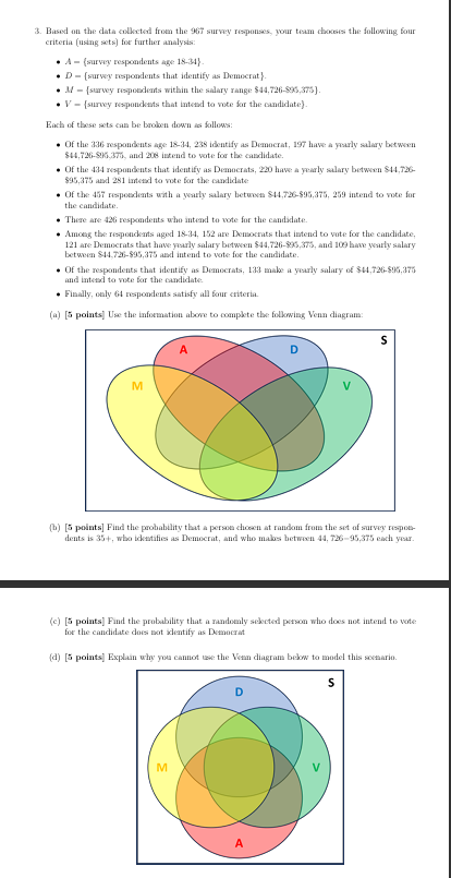 Solved criteria (using sets) ﻿for further analysis:- ﻿A | Chegg.com