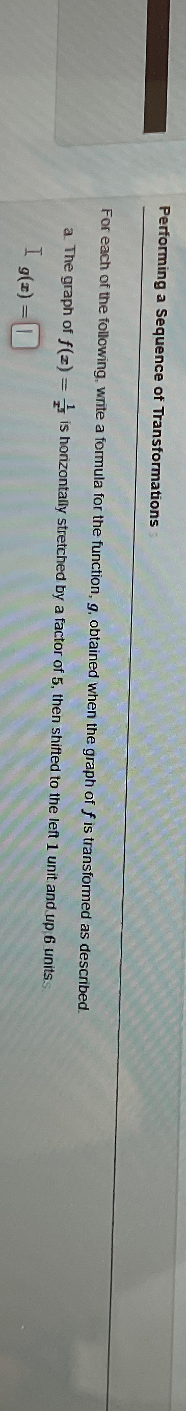Solved Performing a Sequence of TransformationsFor each of | Chegg.com