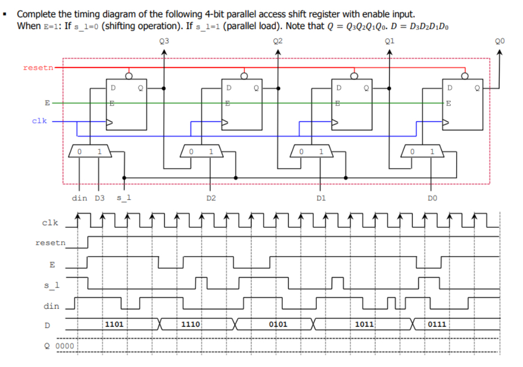 Solved SHOW STEPS CLEARLY FOR A LIKE. Complete the timing | Chegg.com