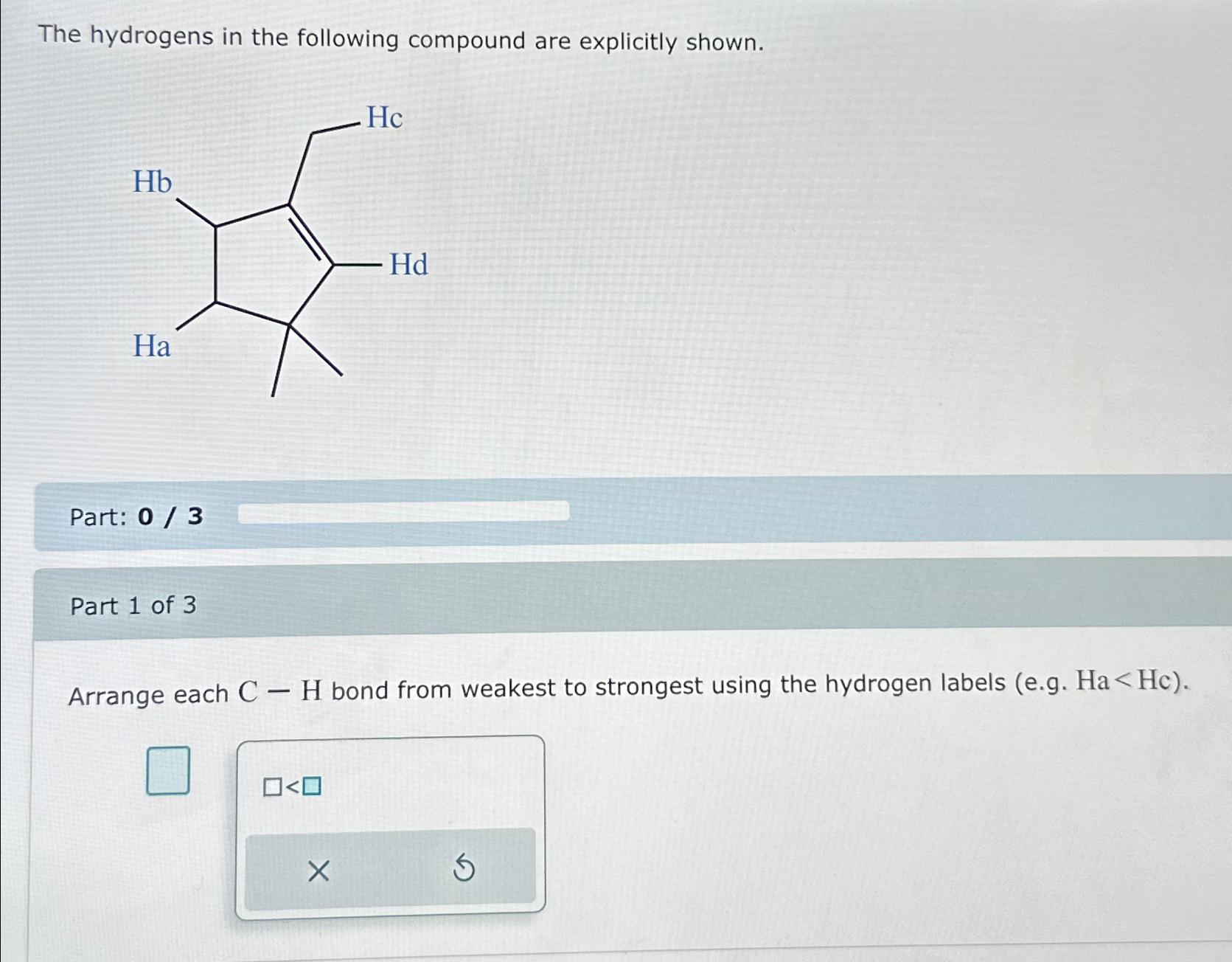 Solved The hydrogens in the following compound are | Chegg.com