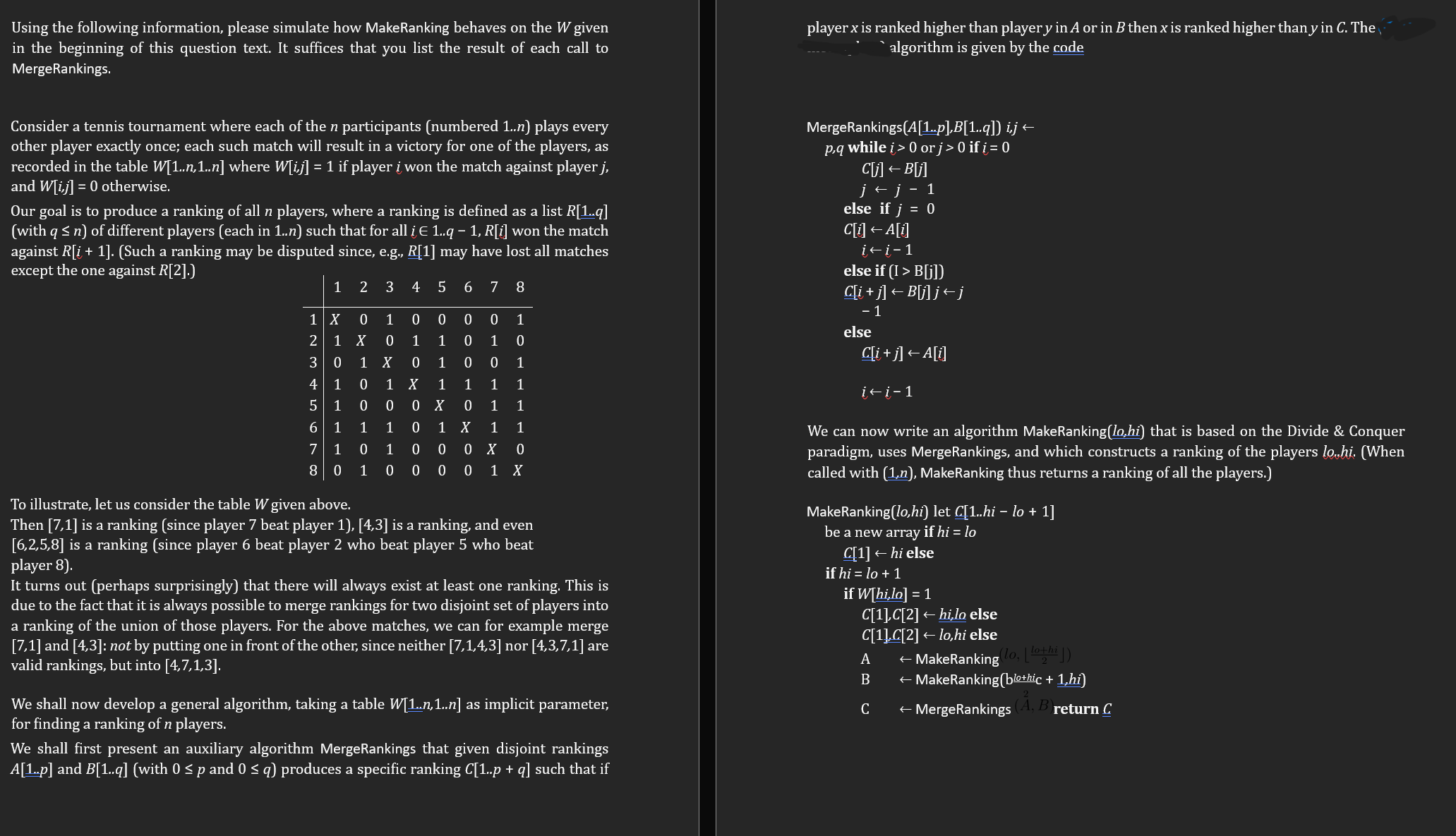 Solved Using the following information, please simulate how | Chegg.com