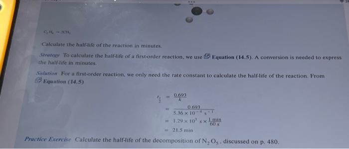 Solved The decomposition of ethane (C2H6) to methyl radicals | Chegg.com