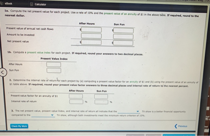 Solved My POEL Bay Ch eBook Calculator la. Compute the net | Chegg.com
