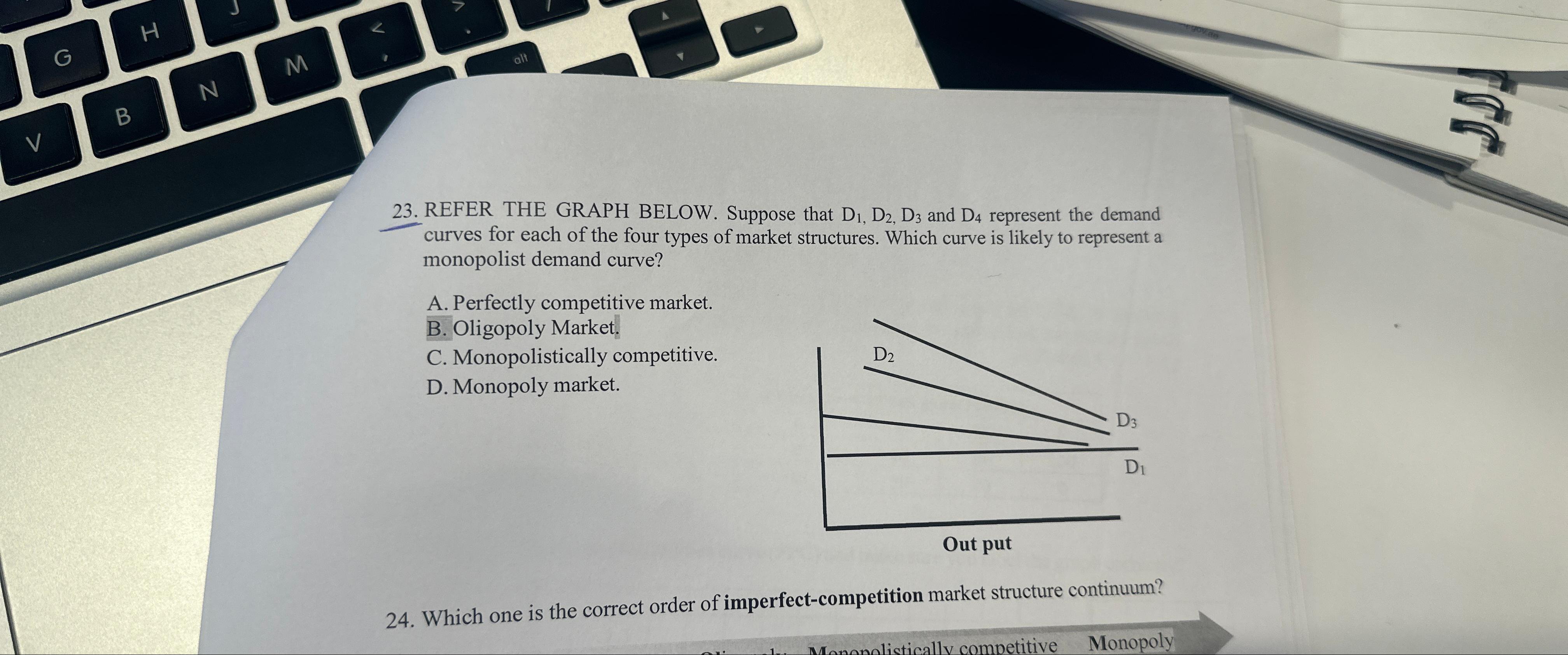 Solved REFER THE GRAPH BELOW. Suppose that D1,D2,D3 ﻿and D4 | Chegg.com