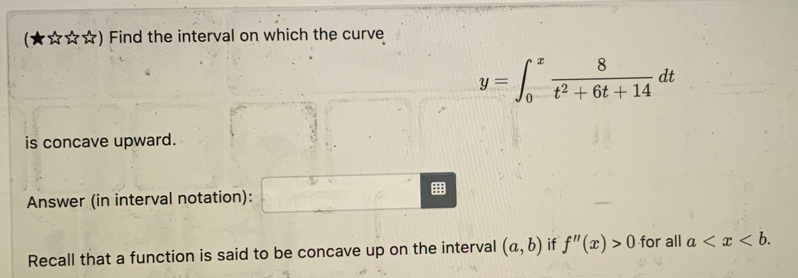 Solved (***↶ϖ) ﻿Find the interval on which the | Chegg.com
