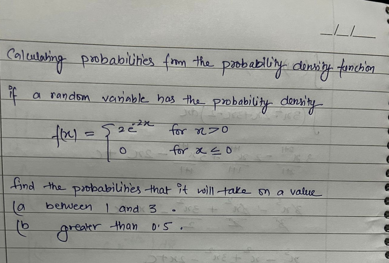 Solved Calculating probabilities from the probabiling | Chegg.com