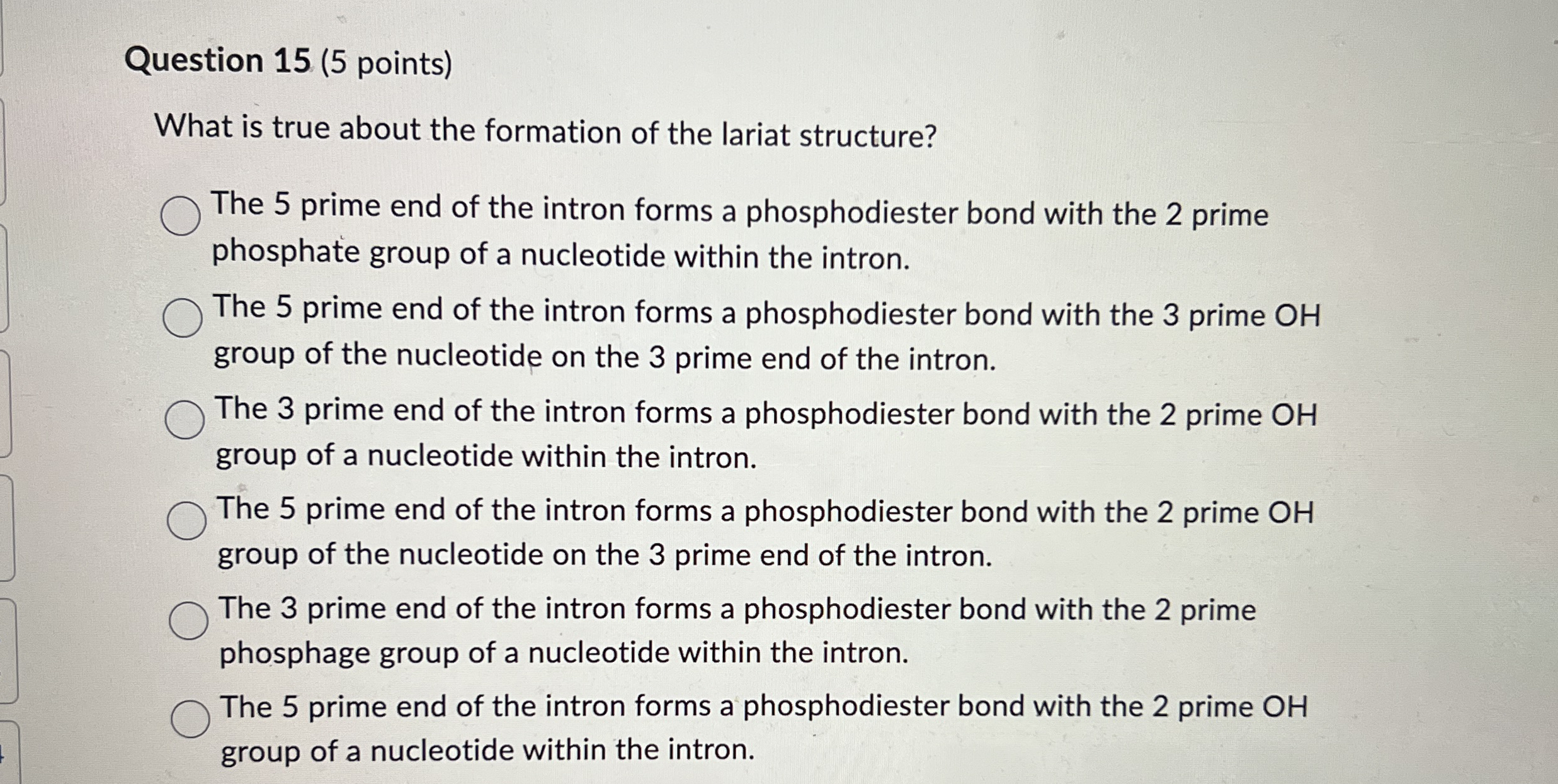 Solved Question 15 (5 ﻿points)What is true about the | Chegg.com