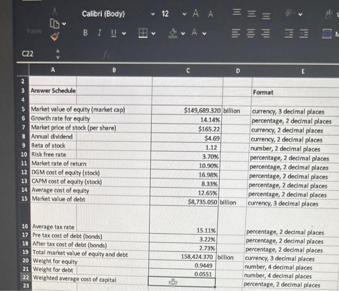 Solved what is the weighted average cost of capital with | Chegg.com
