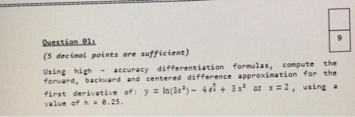 Solved Question 811 9 (5 decimal points are sufficient) | Chegg.com