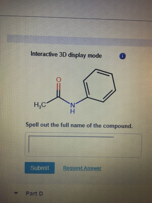 Solved Interactive 3D display mode @ 0 H,с- CH3 Spell out | Chegg.com