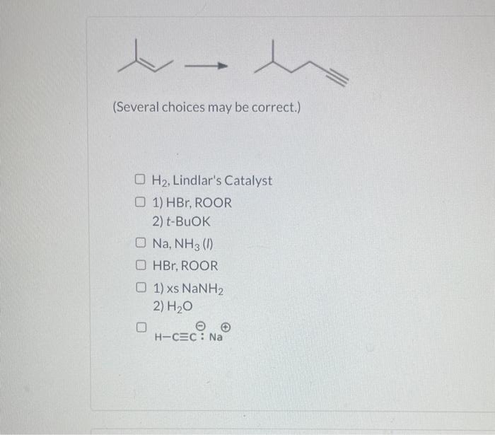 Solved Identify reagents that can be used to achieve each of | Chegg.com