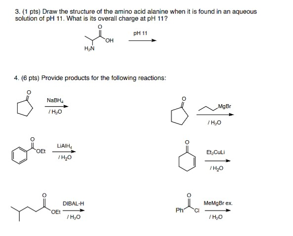 Solved 3. (1 pts) Draw the structure of the amino acid | Chegg.com