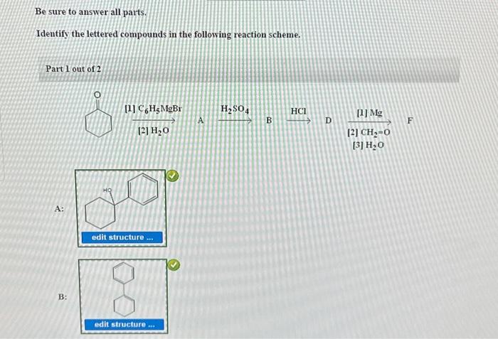 Solved Be sure to answer all parts. Identify the lettered | Chegg.com