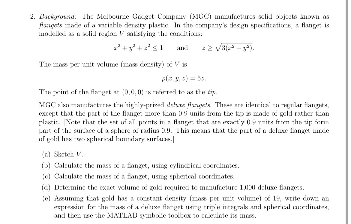 Solved Background: The Melbourne Gadget Company (MGC) | Chegg.com
