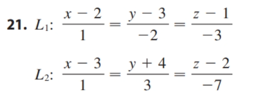 Solved Determine whether the lines L_(1) ﻿and L_(2) ﻿are | Chegg.com