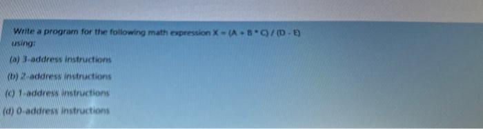 Solved Write a program for the following math expression | Chegg.com