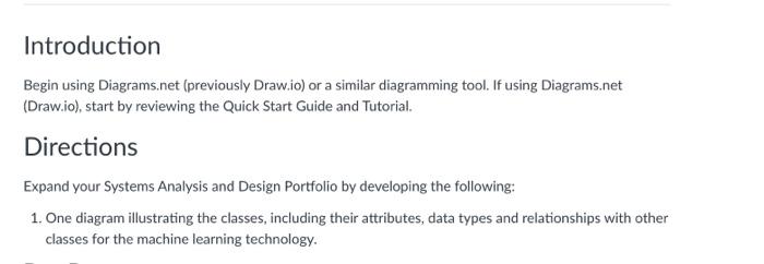 Introduction Begin using Diagrams.net (previously | Chegg.com