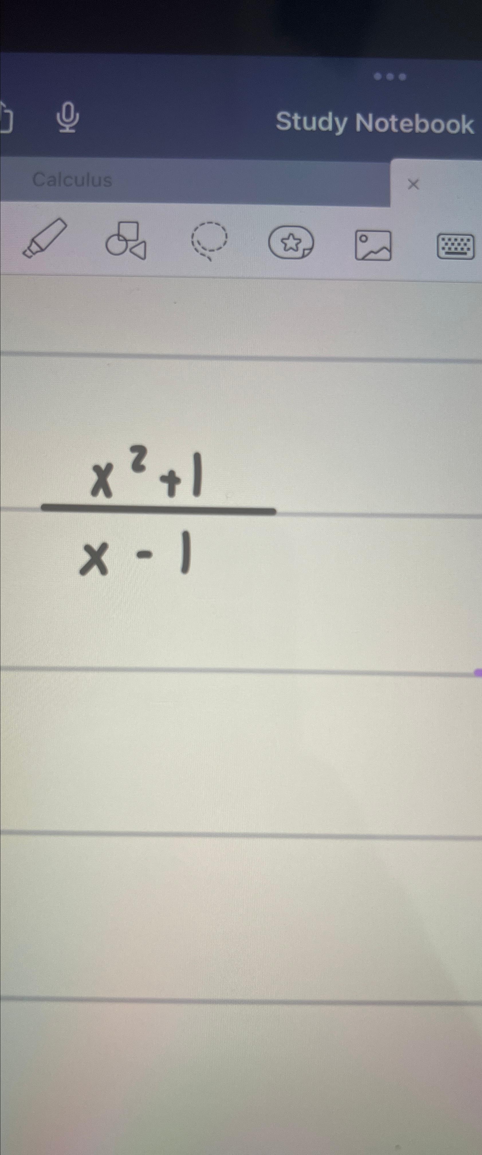 Solved x2+1x-1 | Chegg.com