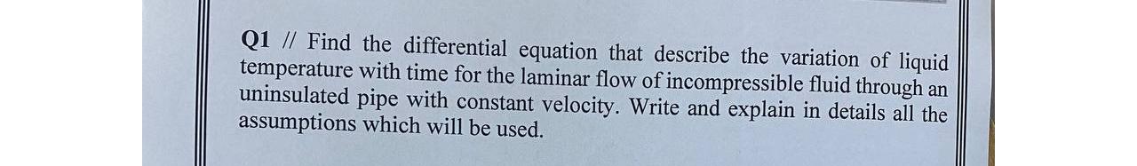 Solved Q1 // ﻿Find the differential equation that describe | Chegg.com