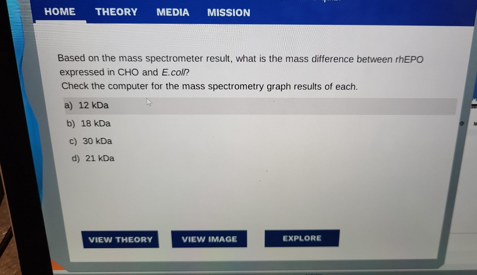 Solved Based on the mass spectrometer result, what is the | Chegg.com