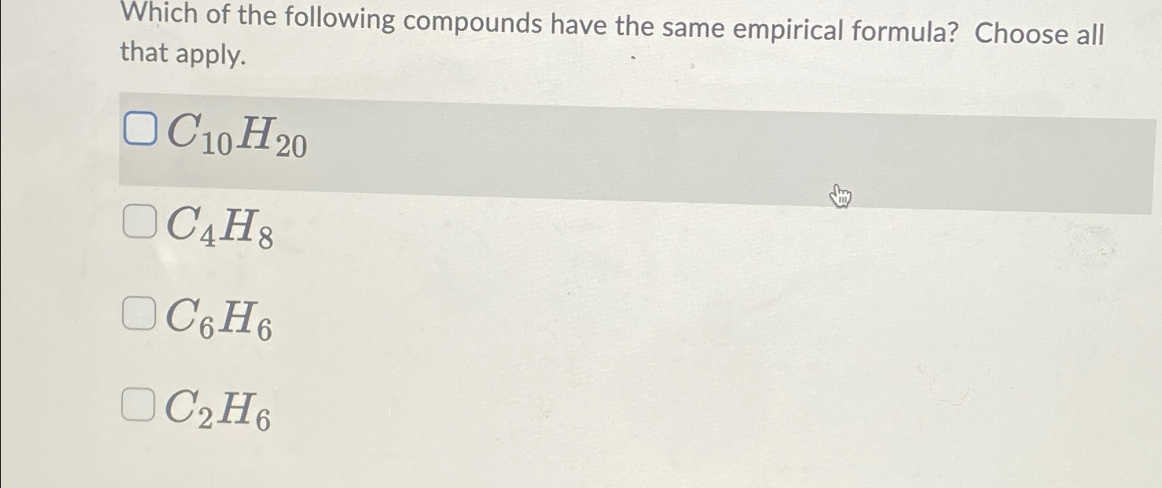 Solved Which of the following compounds have the same | Chegg.com