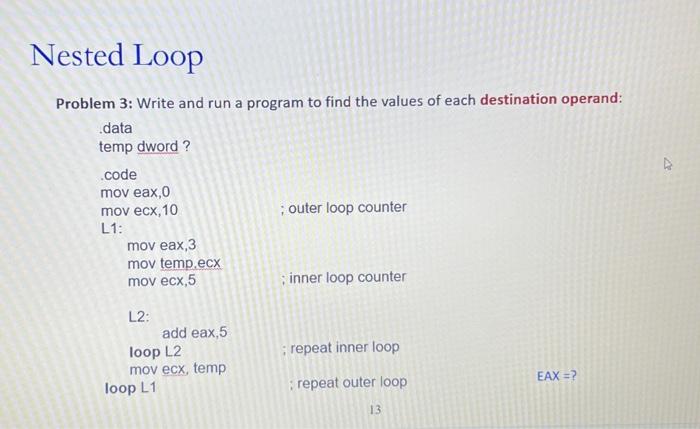 Solved Problem 3: Write and run a program to find the values | Chegg.com