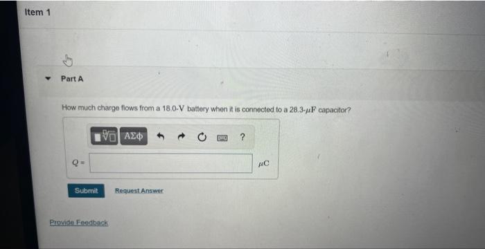 Solved How much charge flows from a 18.0.V battery when it | Chegg.com