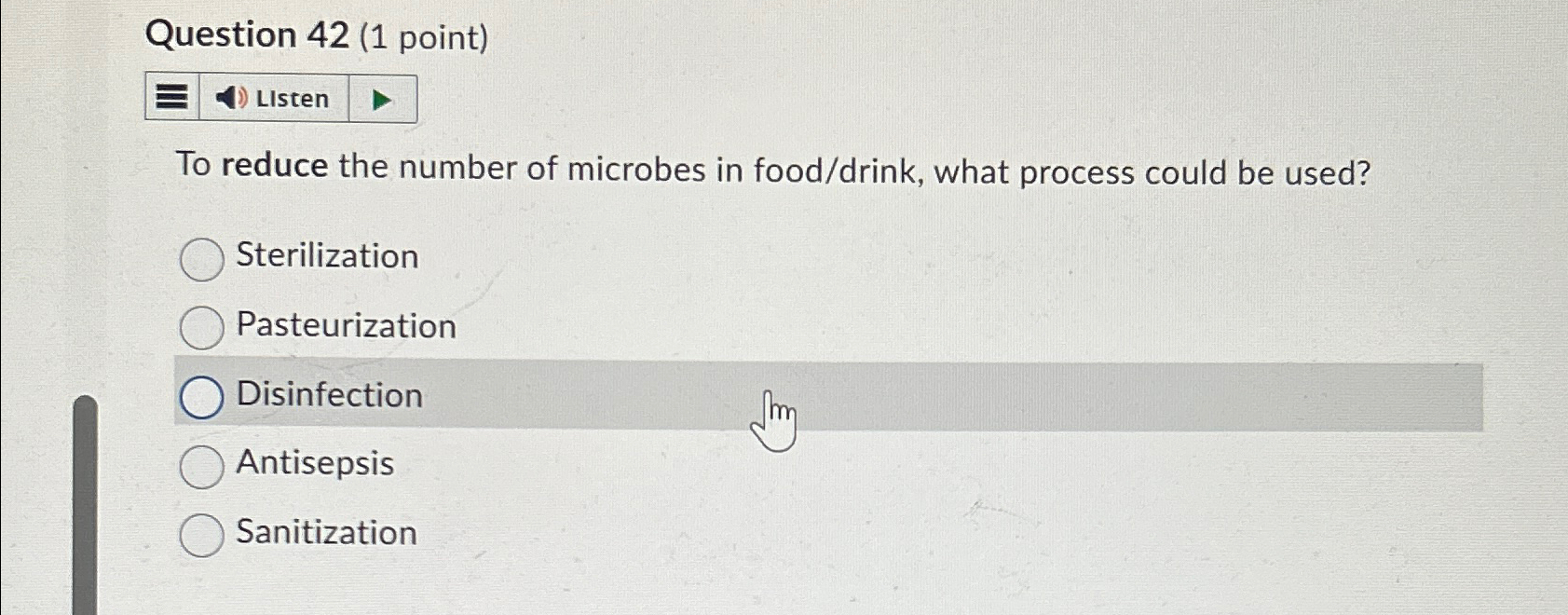 Solved Question 42 (1 ﻿point)LIstenTo reduce the number of | Chegg.com