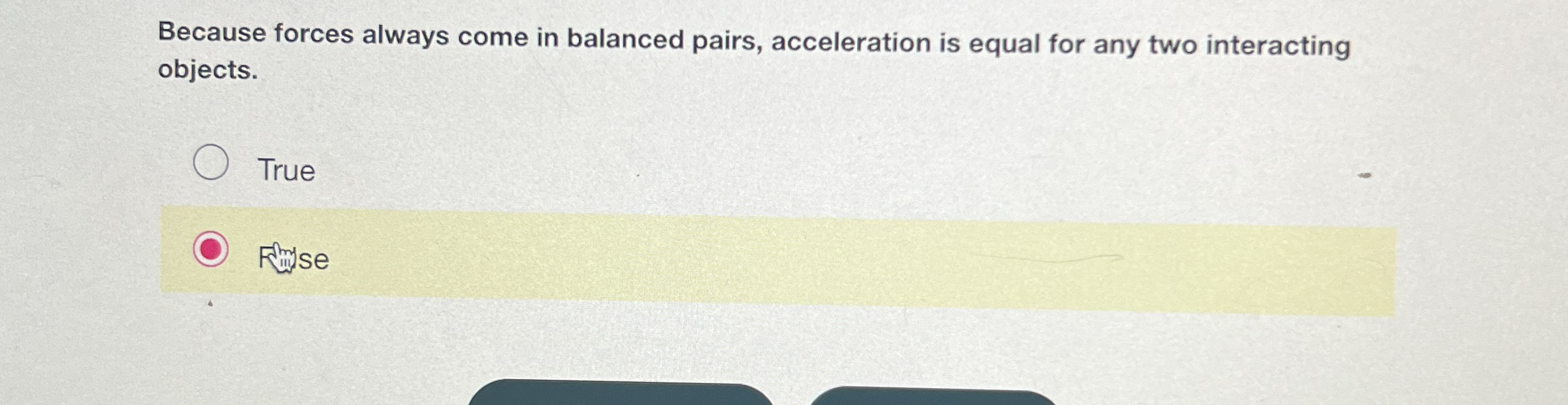Solved Because forces always come in balanced pairs, | Chegg.com