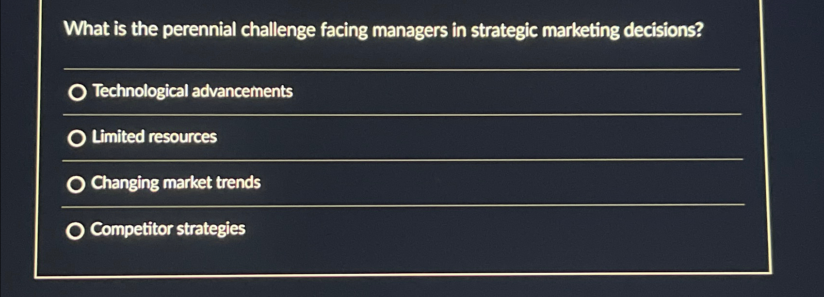 Solved What is the perennial challenge facing managers in | Chegg.com