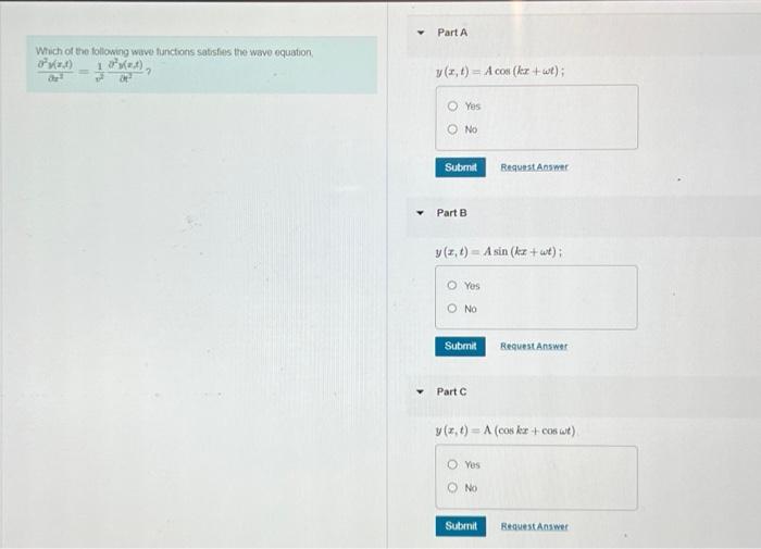 Solved Which of the following wave functions satisfies the | Chegg.com