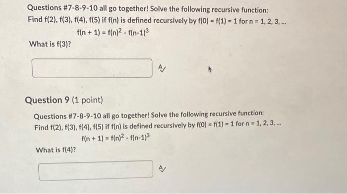 Solved Questions \#7-8-9-10 all go together! Solve the | Chegg.com