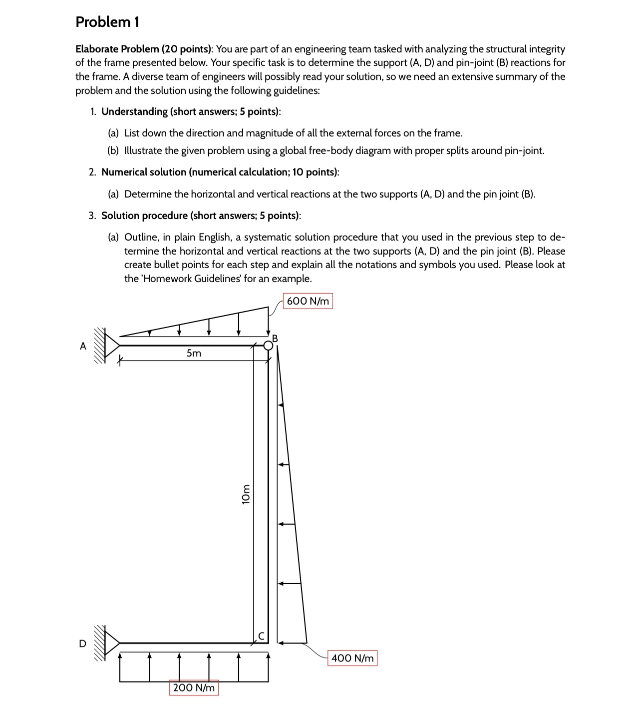 Solved Problem 1Elaborate Problem (20 ﻿points): You are part | Chegg.com