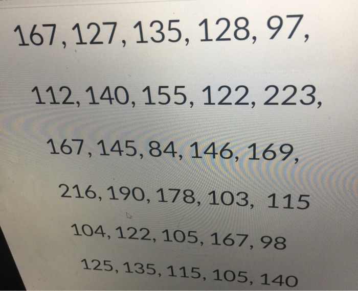 Solved find upper & lower limits of data and calculating CP | Chegg.com