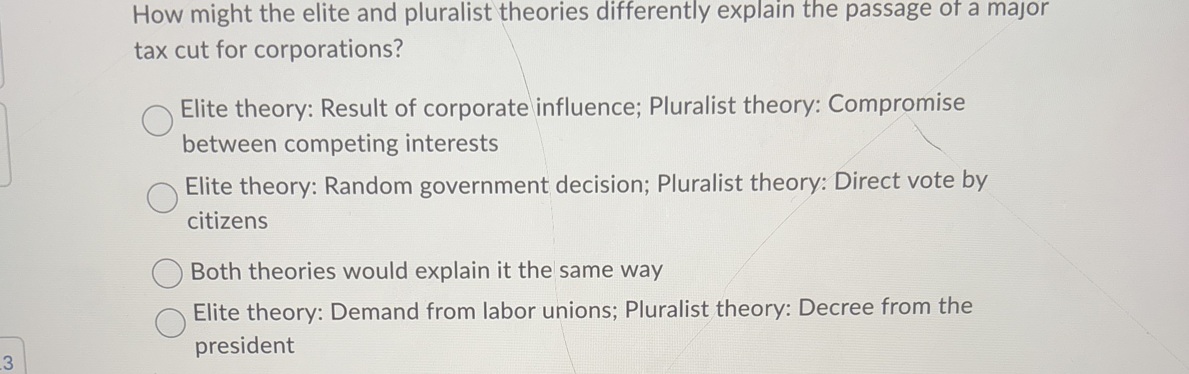 Solved How might the elite and pluralist theories | Chegg.com